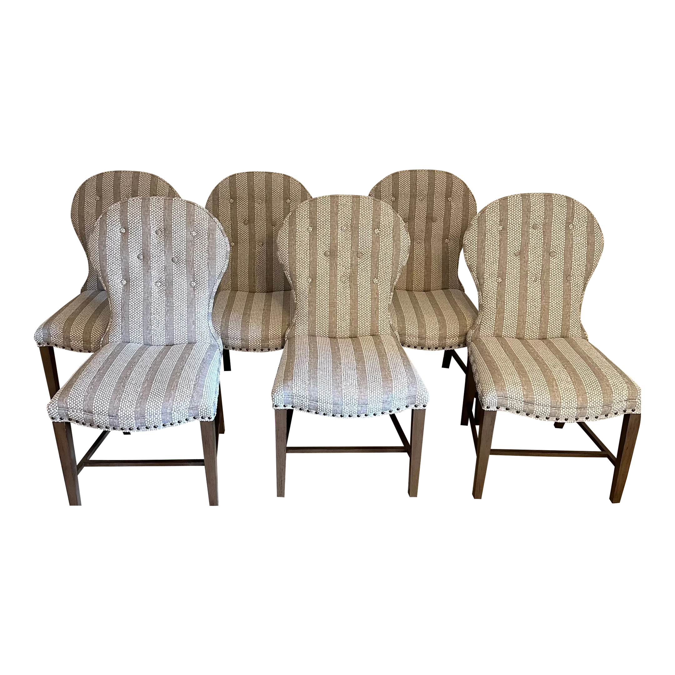 Custom Sherrill Design Dining Room Chairs- Set of 6 | Chairish