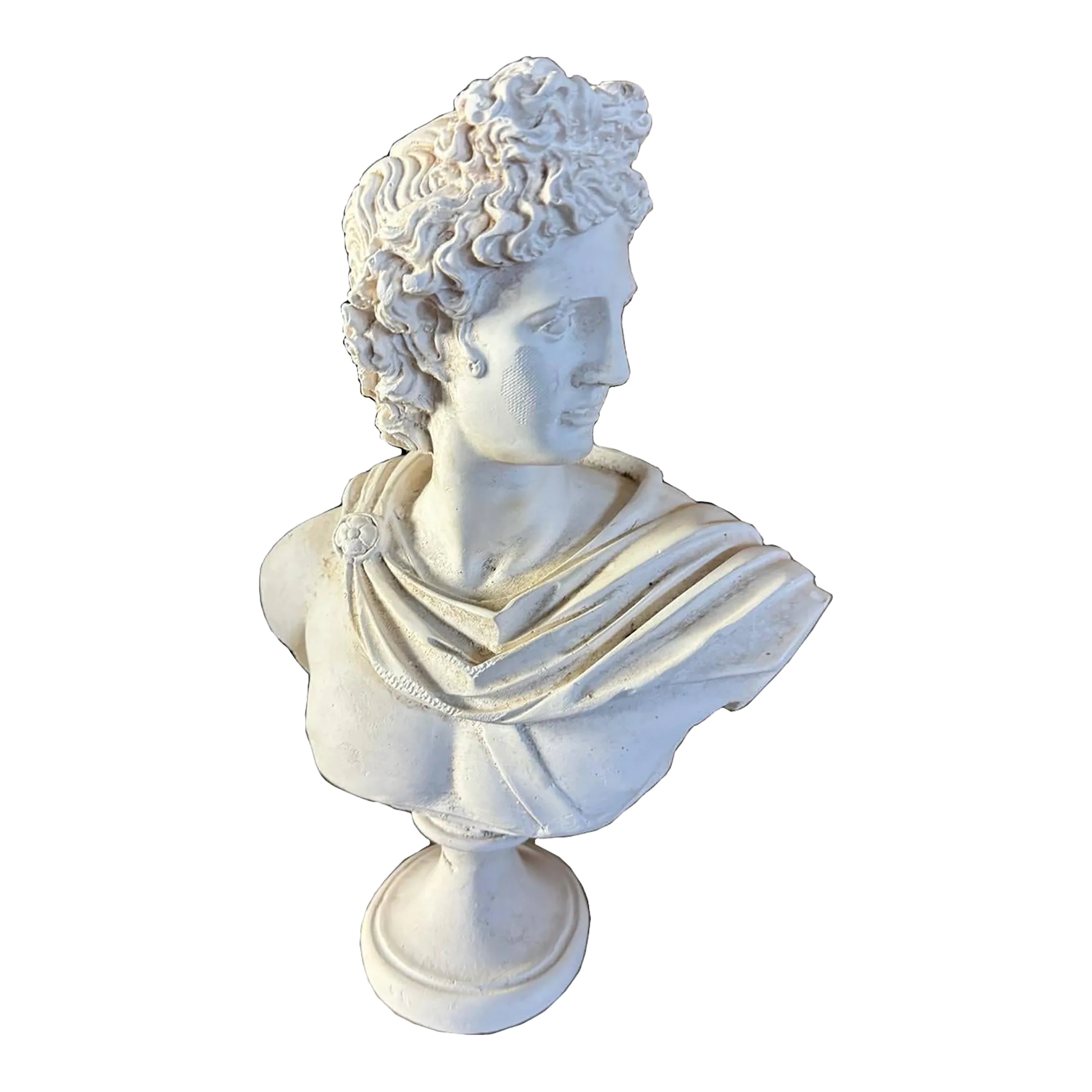 Classical Plaster Bust Sculpture of Mythological Apollo Belvedere ...