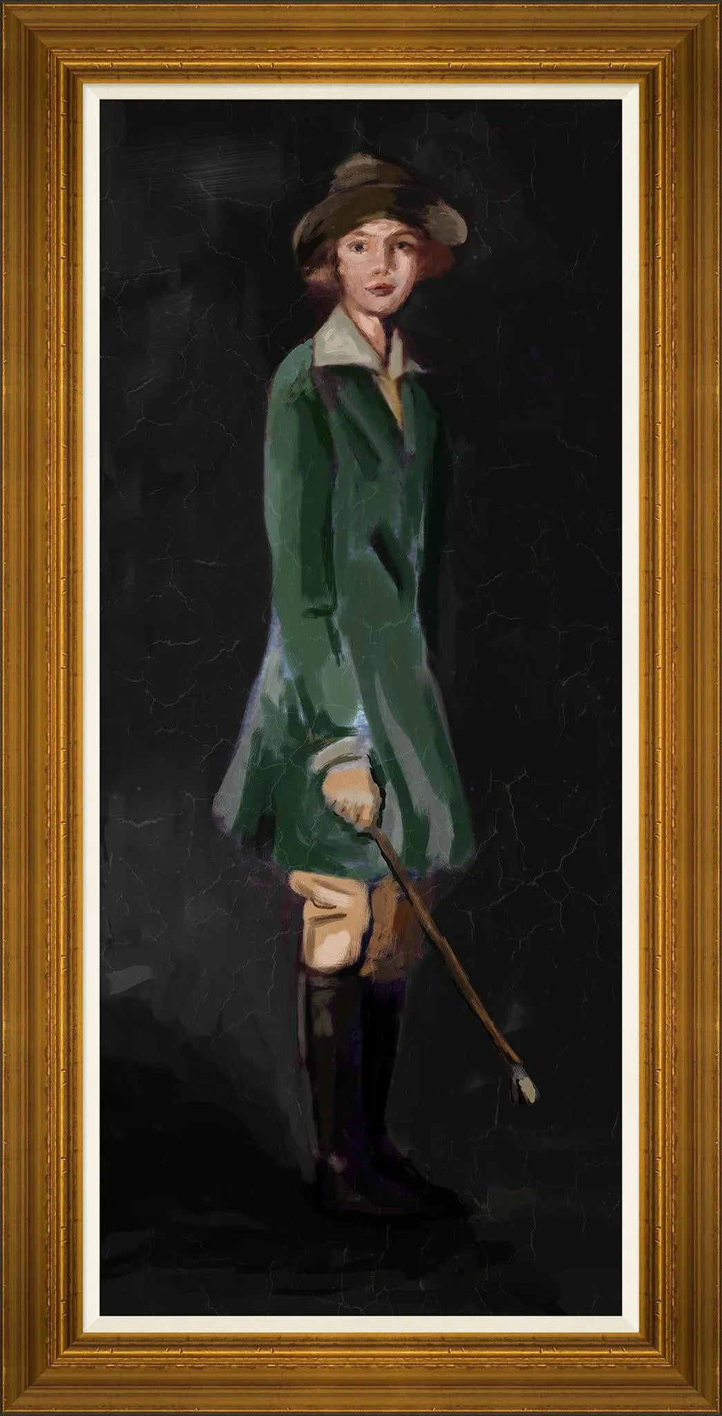 Parthenia Canvas - Hand Embellished Framed Art | Chairish