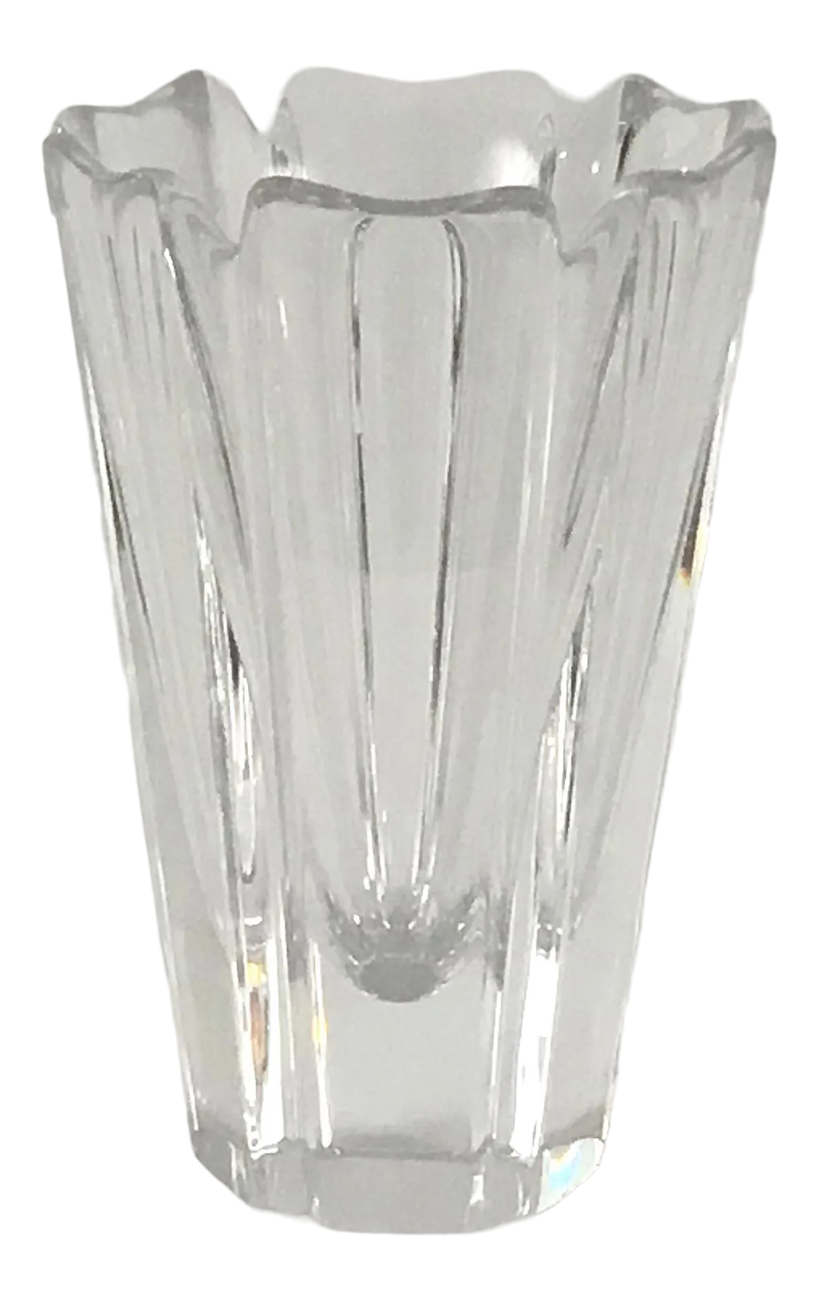1980s Orrefors “Corona” Crystal Vase | Chairish