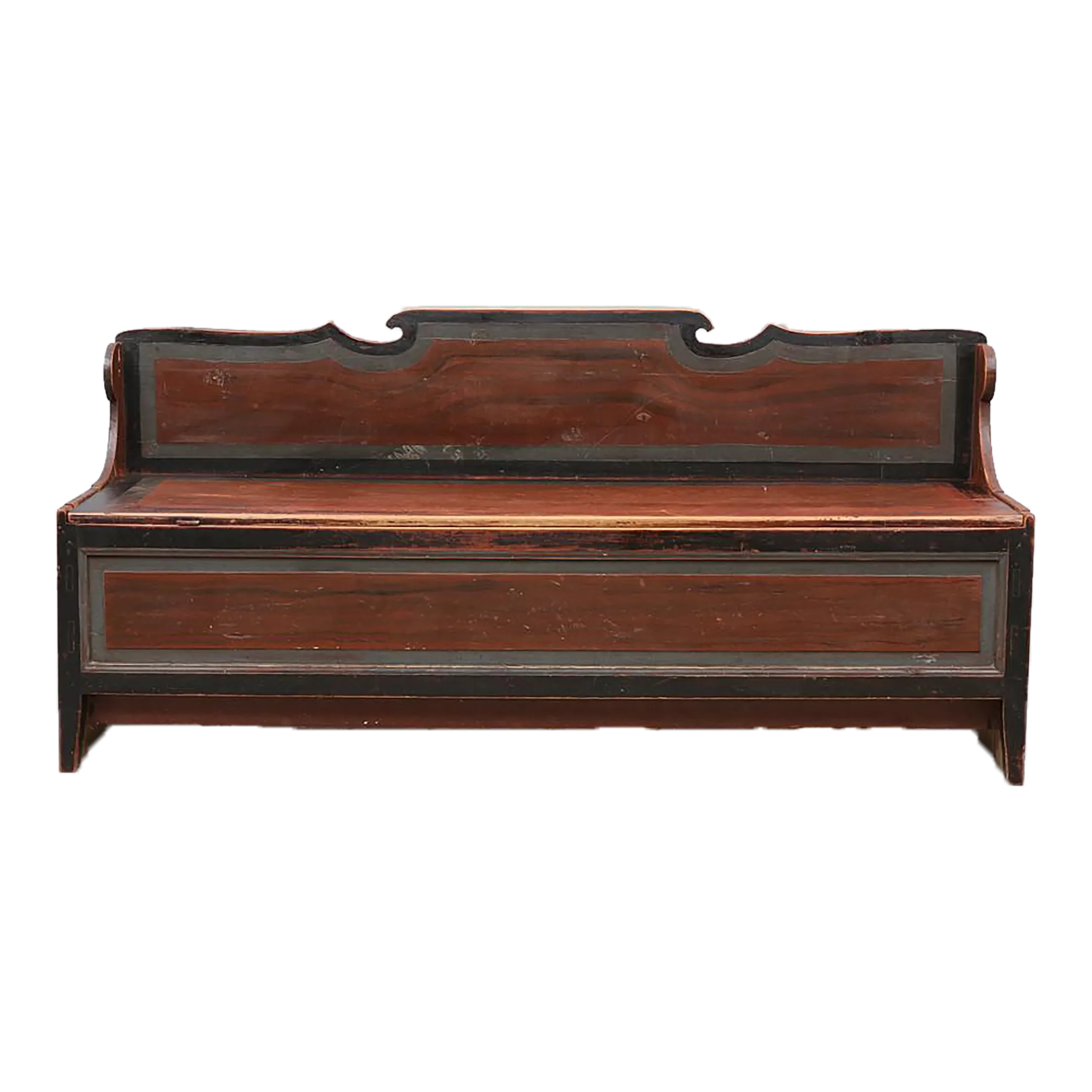 18th Century Swedish Pinewood Pull-Out Bench, Antique Scandinavian ...