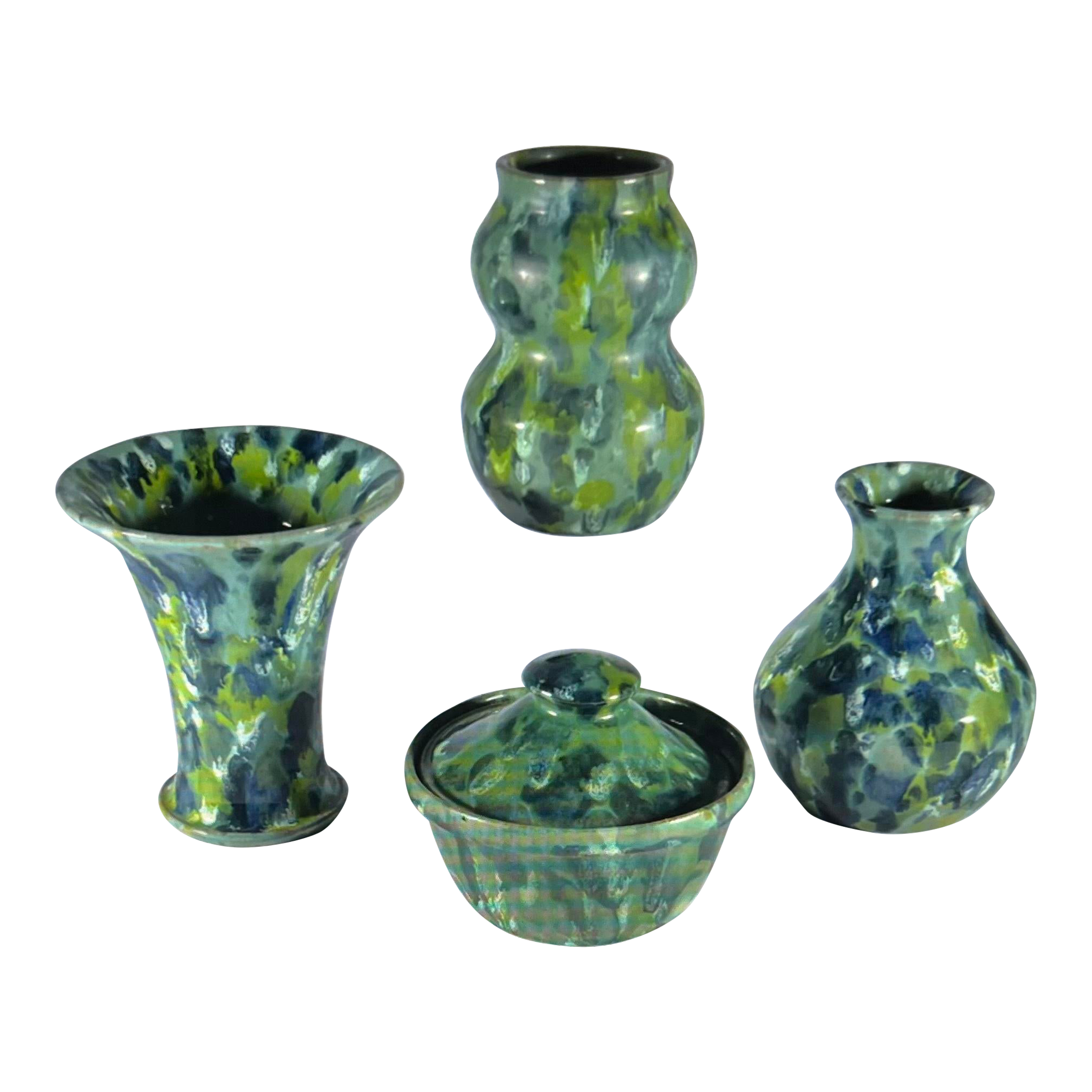 Kenneth George Cole Pottery Grouping- 4 Pieces | Chairish