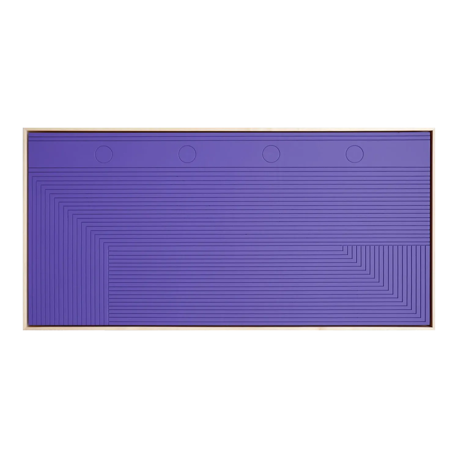 2023 "Dystopian Future" Contemporary Pastel Indigo Linear Abstract ...