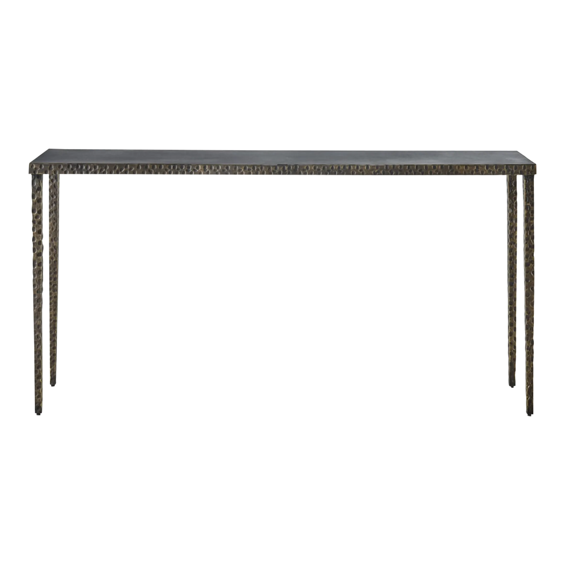 Contemporary Minimalist Metal Console Table | Chairish