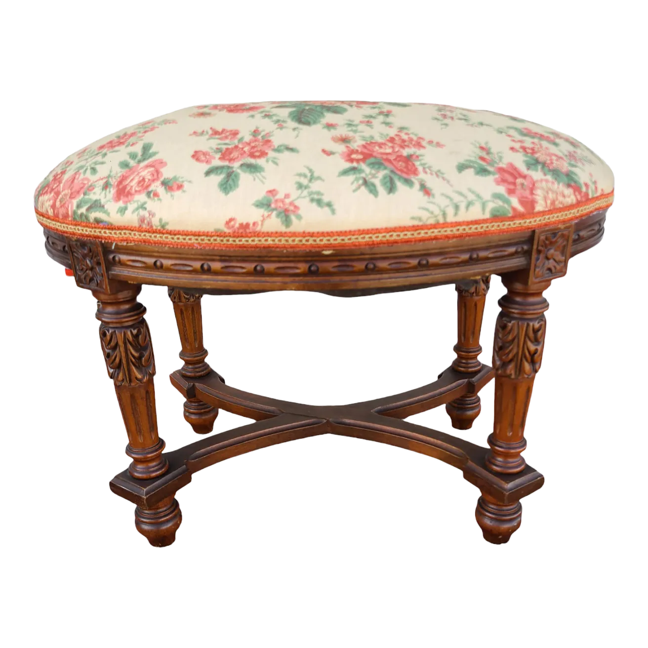 Early 20th Century Antique French Louis the XVI Style Carved Walnut ...