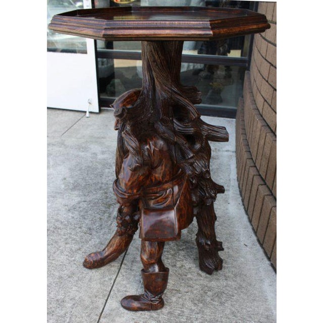 Late 19th Century Black Forest Gnome Table | Chairish