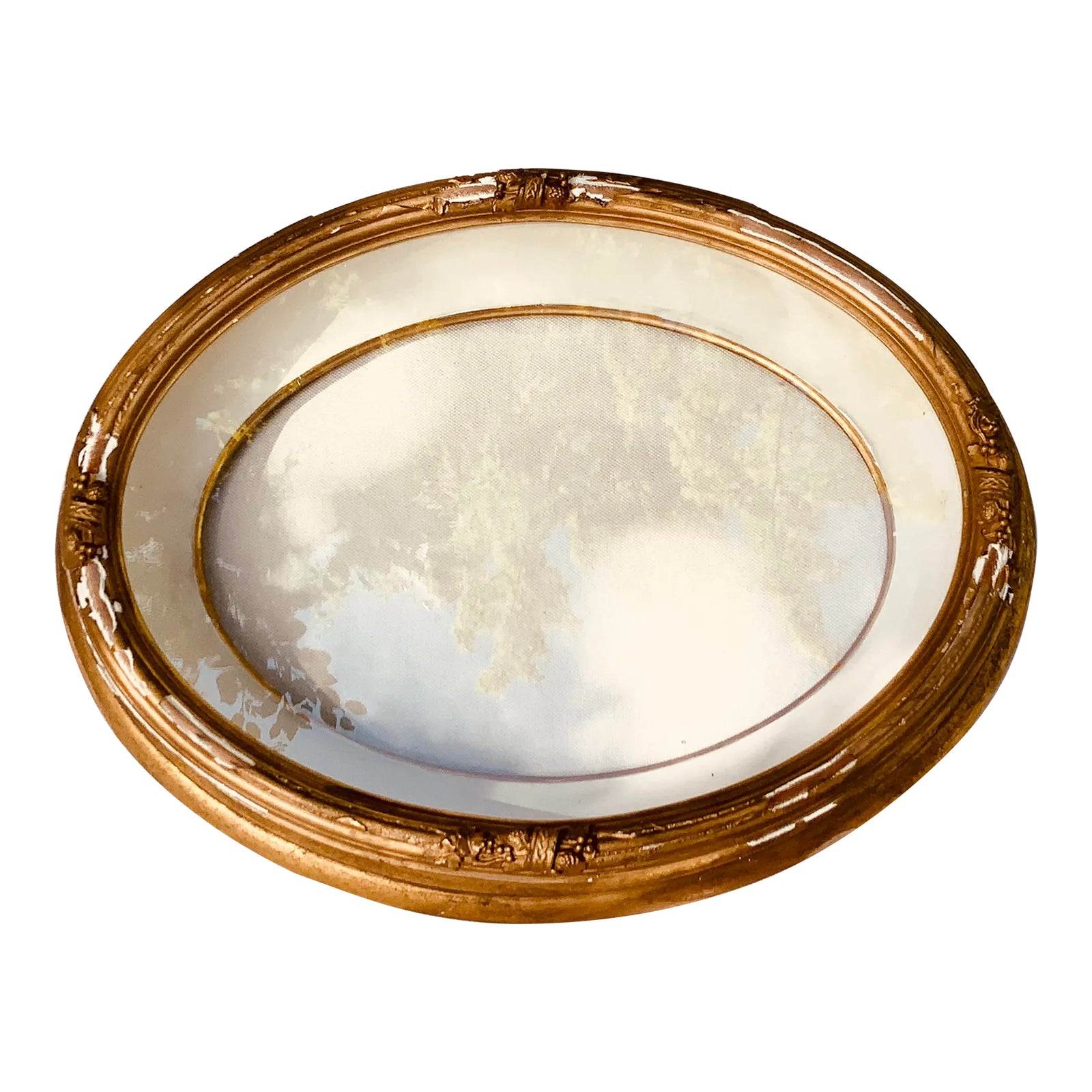 Magnificent French Empire Style Gilt Wood Oval Shadowbox Portrait Frame ...