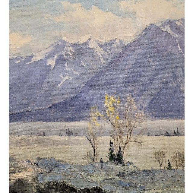 Bill Edward Freeman -Desert Mountain Landscape-Impressionist Oil ...