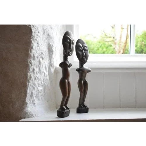 Large Akuaba Fertility Dolls from the Ashanti People of Ghana, Set of 2 ...