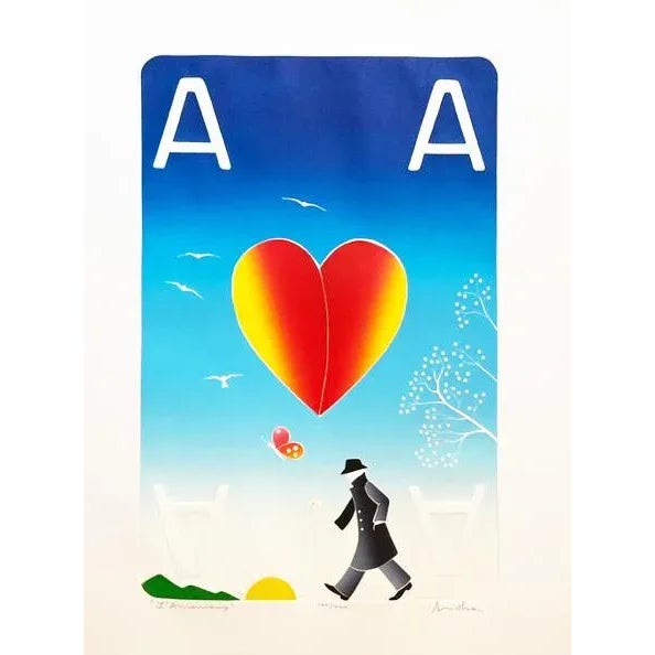 1970s Misha Moracha "L' Amoureux" Modern Numbered Lithograph | Chairish