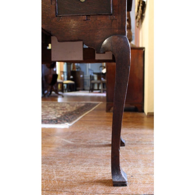 Circa 1730 English Country Oak Lowboy or Dressing Table | Chairish