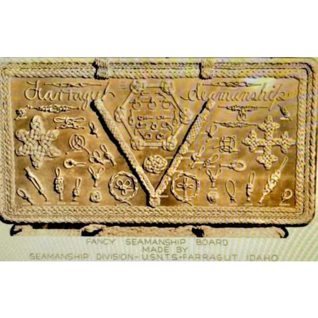 Antique Sailor Made Knot Display Board | Chairish