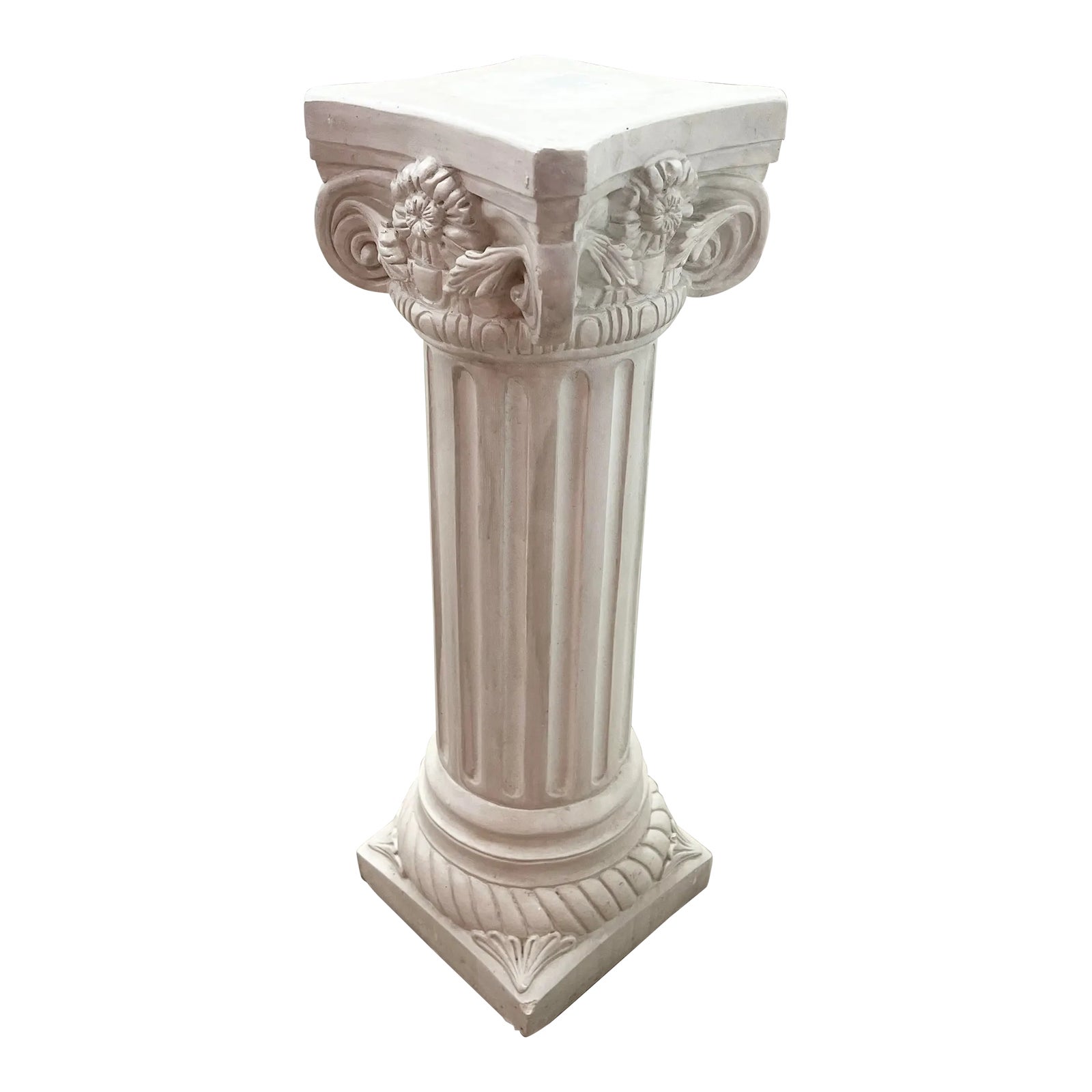 Plaster Column Pedestal | Chairish