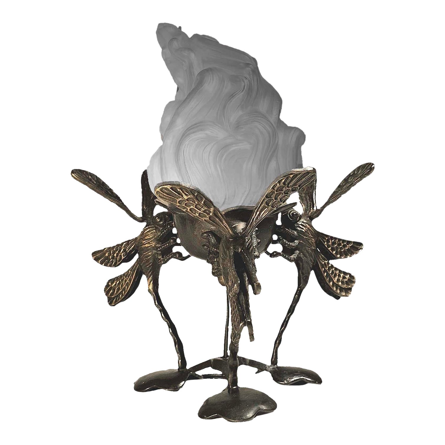 art nouveau dragonfly table