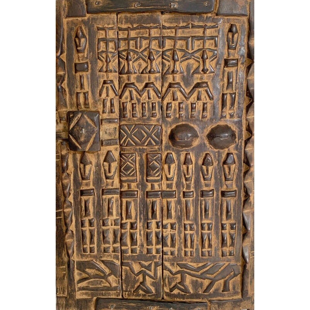 Dogon Granary Door With Ancestors Figures Mali African 25" H | Chairish