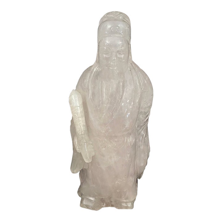 1980s Crystal Quartz High Priest Figure | Chairish