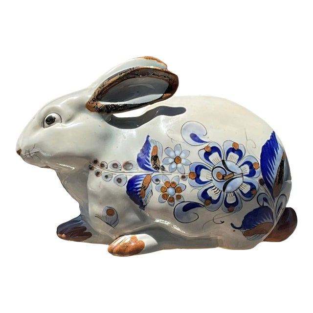 Large 1960s Tonala Bunny Figurine | Chairish