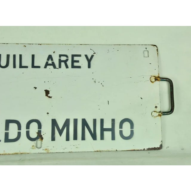 Train Directional Sign in Iron | Chairish
