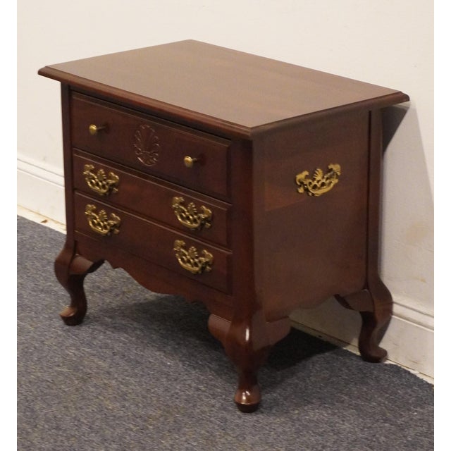 Bassett Furniture Solid Cherry Traditional Queen Anne 26" Two Drawer ...