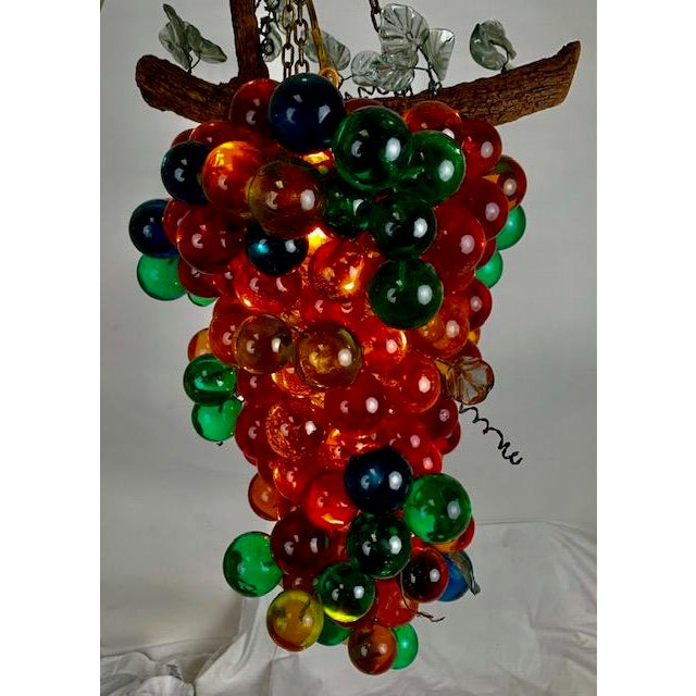 Mid Century Grape Pendant Light Fixture Circa 1950s | Chairish