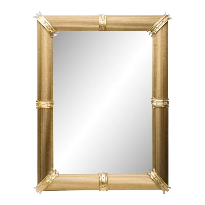 Gold Venetian Rigatello Mirror | Chairish