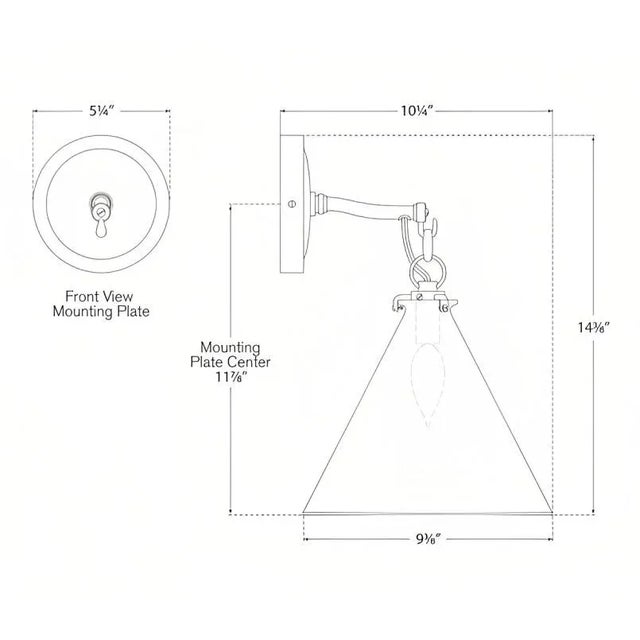 Thomas O'Brien for Visual Comfort Signature Katie Small Conical Sconce ...