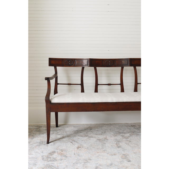 Early 19th Century Italian Neoclassical Walnut Settee, Newly ...