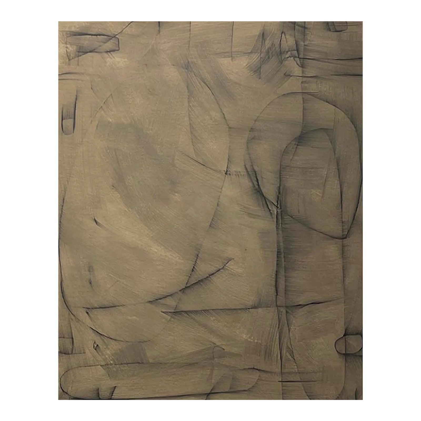 Untitled #Sp-222 by Murray Duncan Abstract Geometric Mix Media on Paper ...