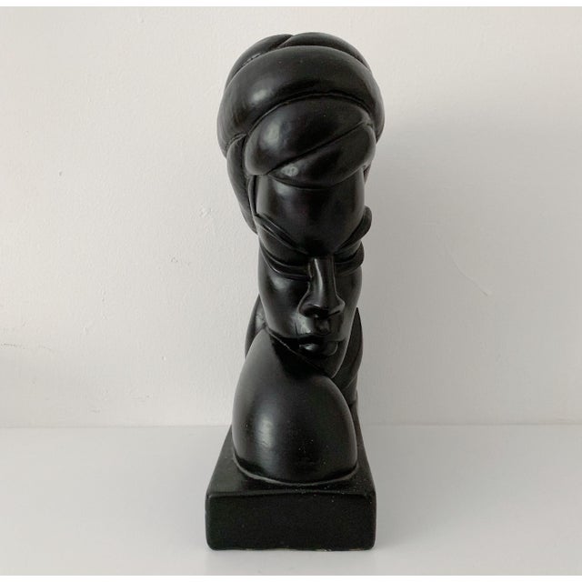 1950s Vintage Alexander Backer Female Head Bust Sculpture | Chairish