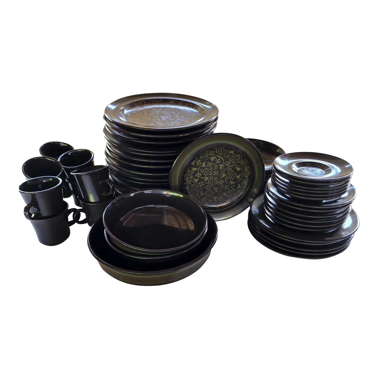 1970s Franciscan Madeira Dinnerware Set- 53 Pieces | Chairish