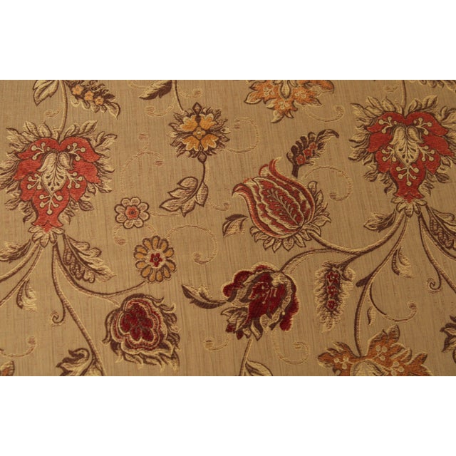 French Louis XIII Style Custom Upholstered Six Leg Window Bench | Chairish
