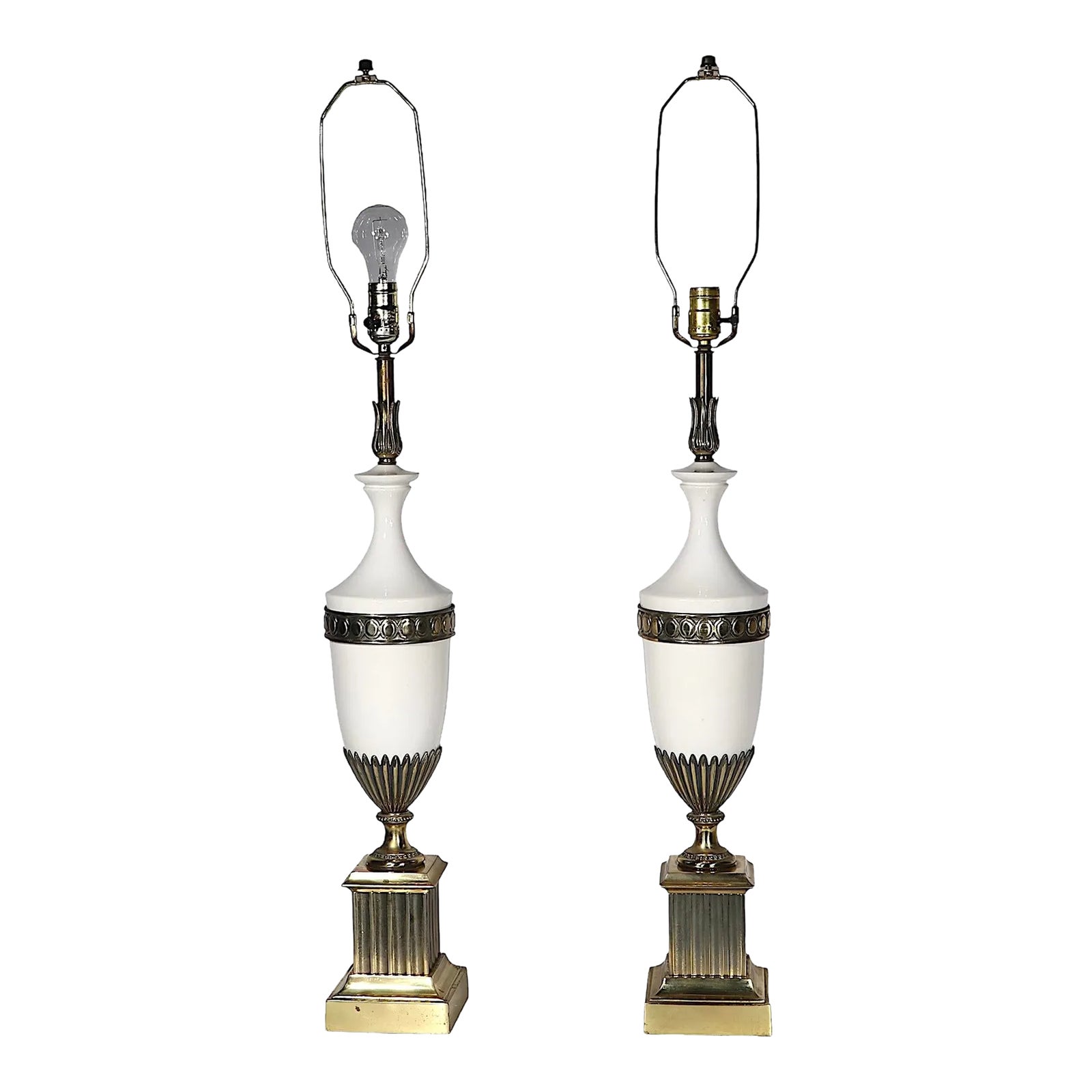 Pr. Hollywood Regency Table Lamps by Westwood Industries | Chairish