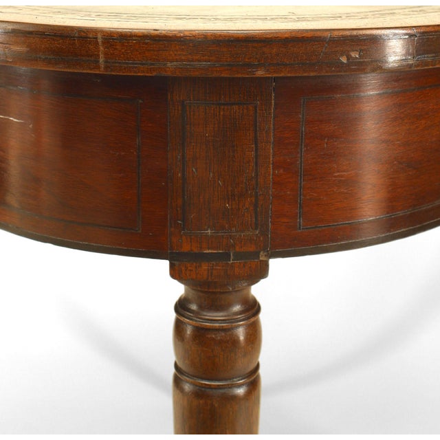 English Sheraton Mahogany Game Table | Chairish
