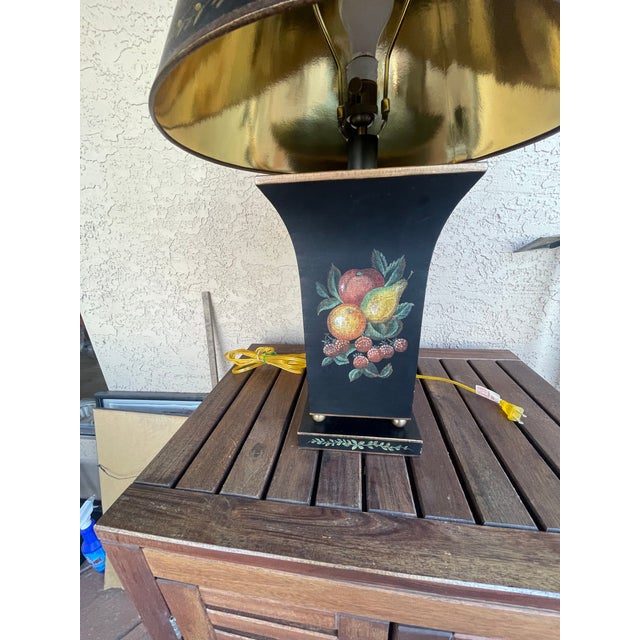 Mid Century 1970 Bombay Style Paper Mache’ Urn Lamp & Shade | Chairish
