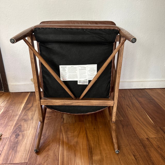 Vintage Mid Century Modern Style Leather Arm Chair by Classic Home ...