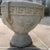 Large Vintage Grape & Greek Key Stone Planter | Chairish