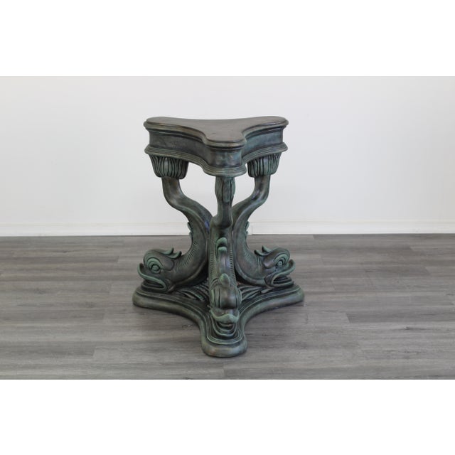 Vintage Terracotta Koi Fish Table Base | Chairish