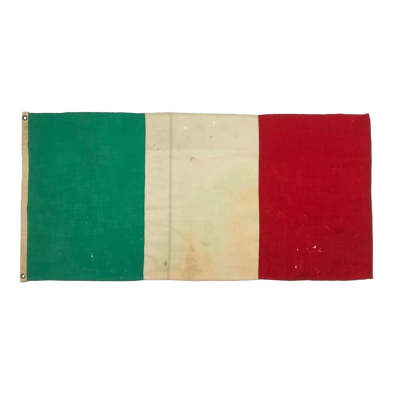 Reconstructed Vintage Wool Flag of Italy | Chairish