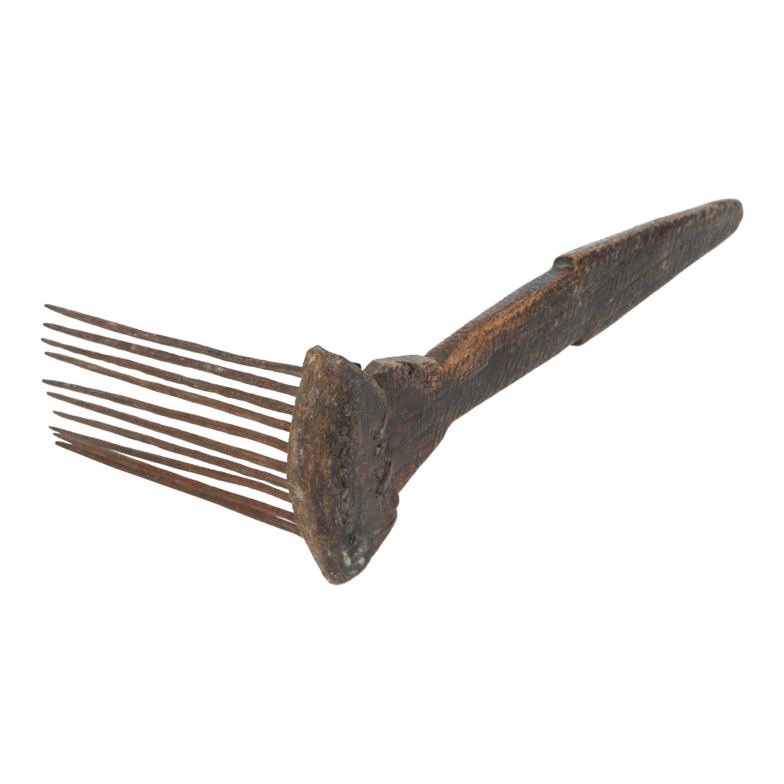 Antique Moroccan Tribal Berber Wool Comb | Chairish
