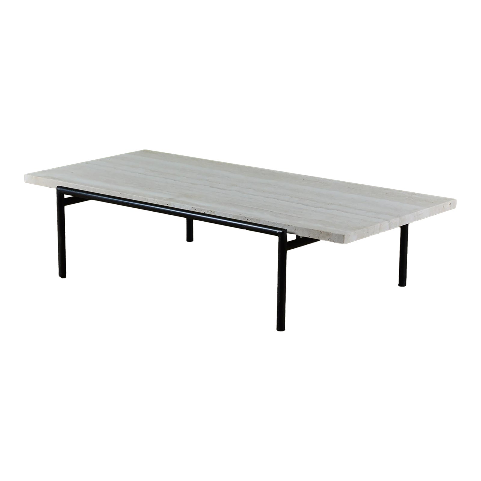 Don Knorr Travertine Top Coffee Table for Vista of California | Chairish