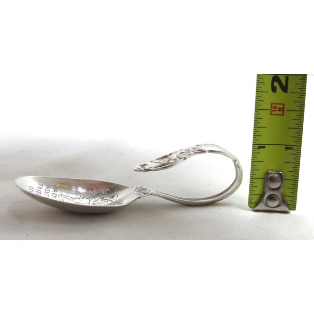 1910s Antique Sterling Silver Little Bo Peep Baby Spoon | Chairish