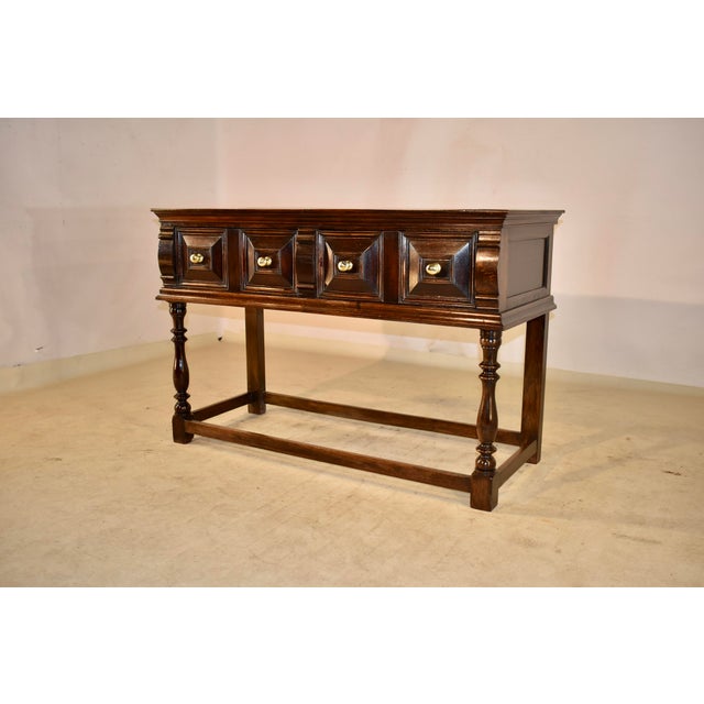 19th Century English Oak Sideboard | Chairish