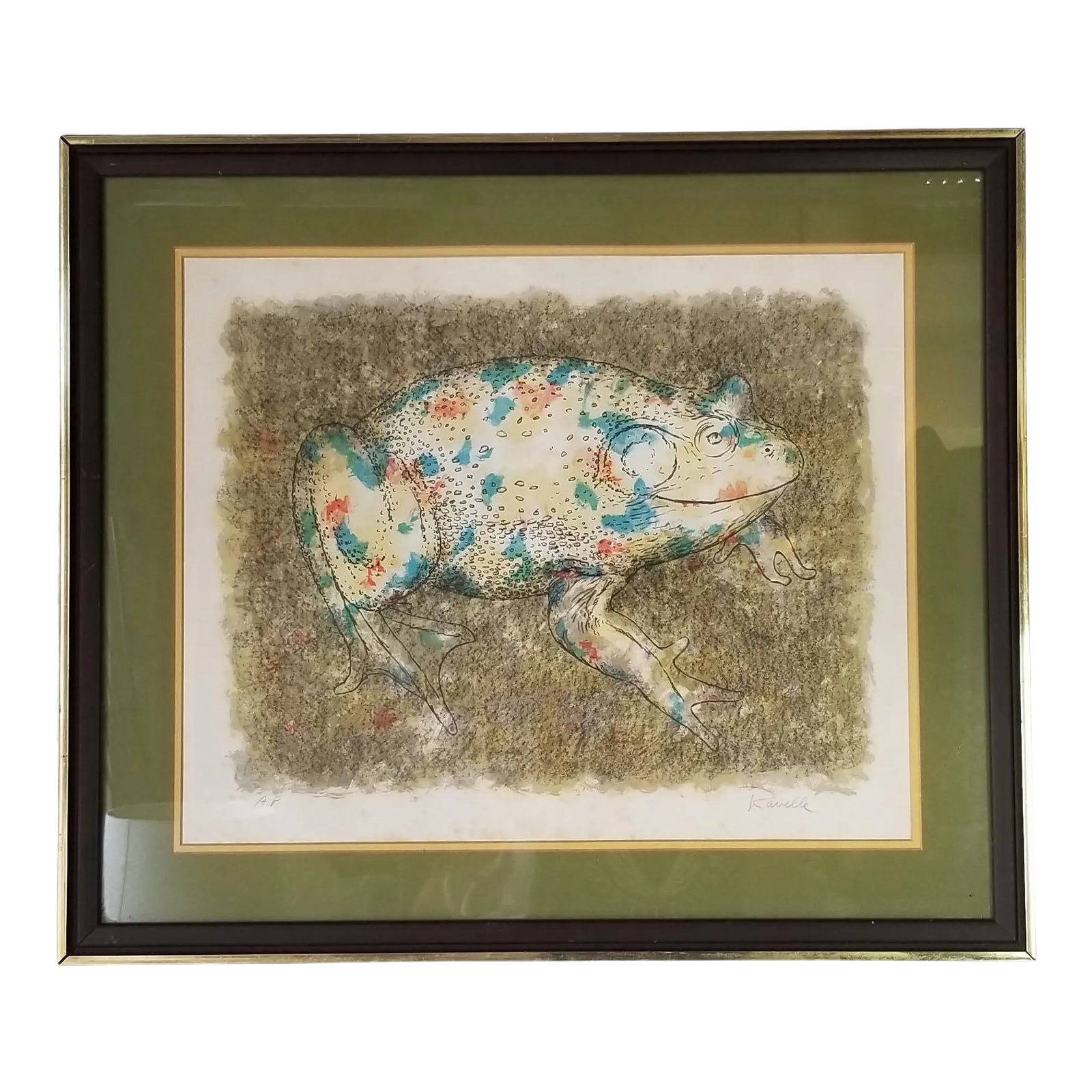 1970's Paul Ravelle Artist Proof Lithograph | Chairish