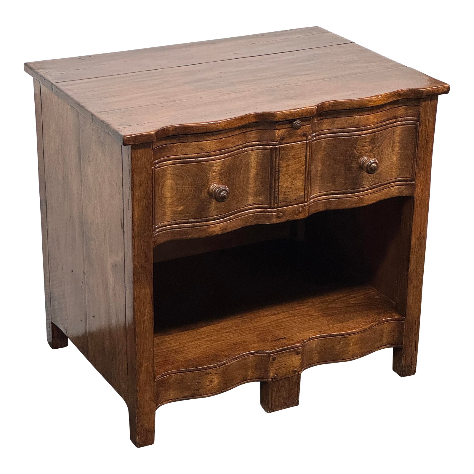 Gregorius Pineo Aspen Walnut Bedside Table | Chairish