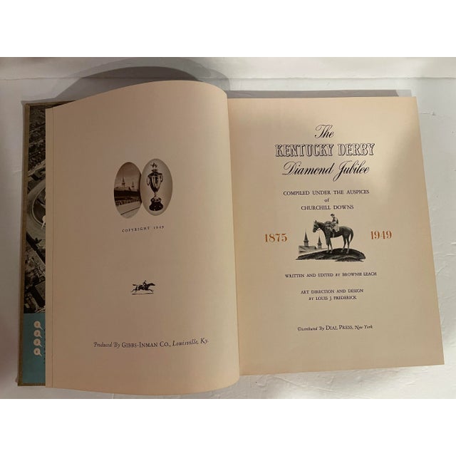 The Kentucky Derby Diamond Jubilee 1875-1949 by Brownie Leach Horse ...