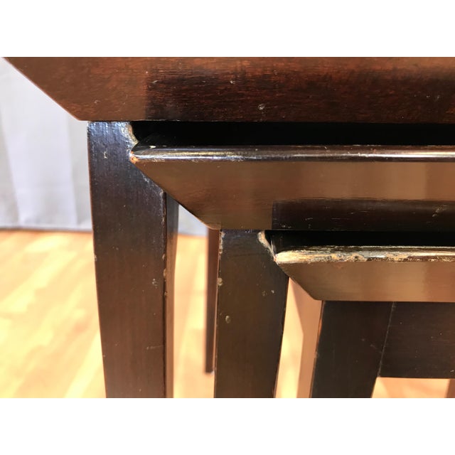 Widdicomb Mahogany Nesting Tables - Set of 3 | Chairish