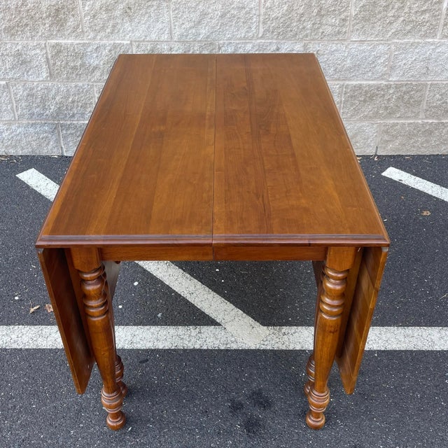 Vintage Thomasville Bay Colony Collection Traditional Solid Cherry Drop Leaf Gate Leg Extension ...