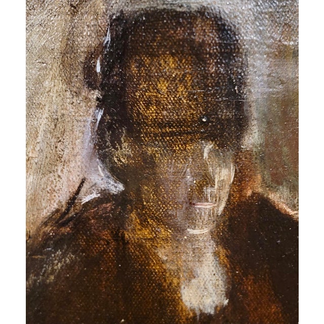 Alberto Sughi - 1958 Portrait of a Sitting Woman-Oil Painting | Chairish