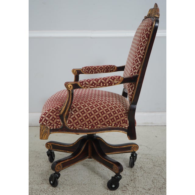 French Louis XV Style Upholstered Desk or Office Chair | Chairish