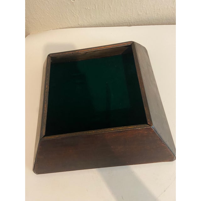 1950’s Wooden Pyramid Three Tiered Box With Velvet-Lined Drawers ...